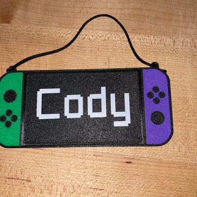 Personalized Video Game Sign Custom Video Game Controller Door Sign Kid ...