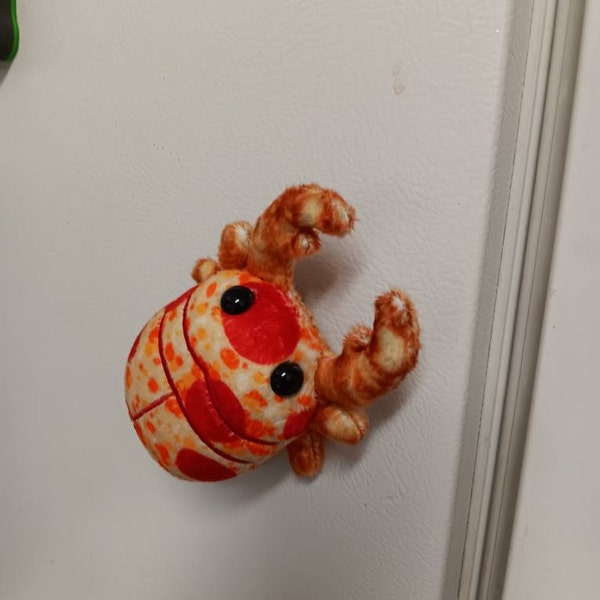 MINI PLUSH Squeaky Minky Food Pepperoni Pizza Stag Beetle Plush ...