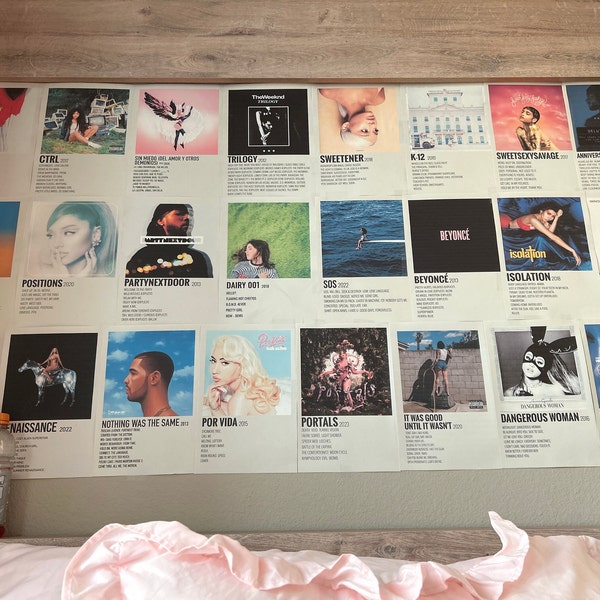 1200PCS Minimalist Album Cover Poster, Album Prints, Music Wall Decor ...