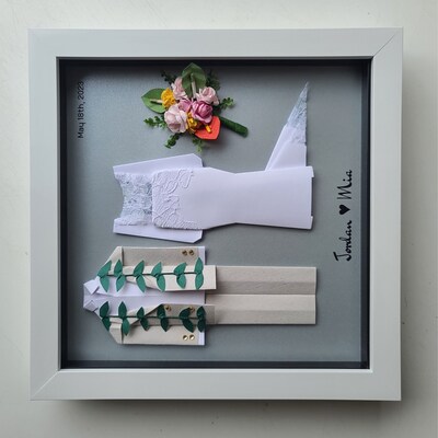 Two Groom's Wdding Frame / Personalised Gay Wedding Gift / Anniversary ...