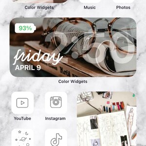 1000 pastel purple iOS app icon pack widgetsmith | Etsy
