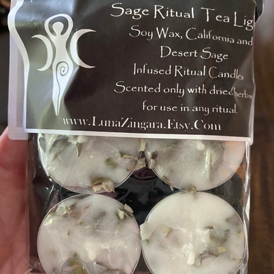 Sage Ritual Candles, Sage Cleansing Candles, Protection Candles, Sage ...