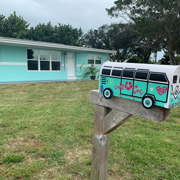 Large-size Mailbox Camper Van Mailbox VW Camper Van Vibes Custom. I ...