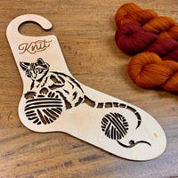 Knitting Chart Keeper- Handmade, Knit Pattern Holder for Knitting Lace ...