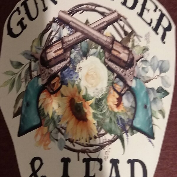 Sunflowers, Vintage Guns Sublimation Download, Vintage Gun Design ...