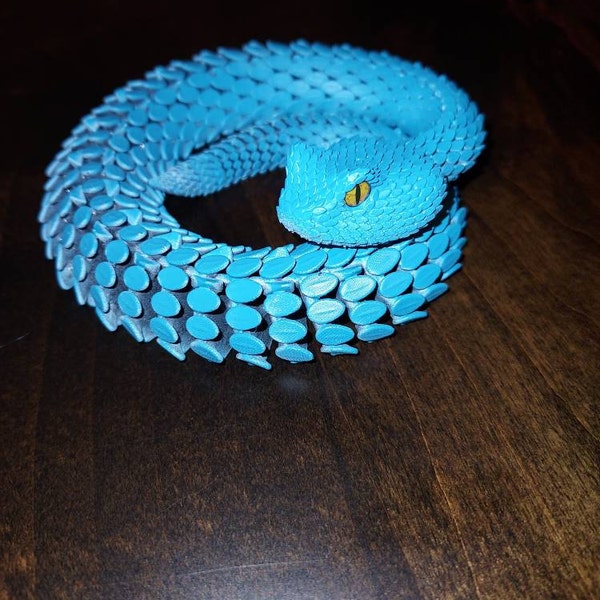 Snake Figure | Toy Animal | Articulated Model Viper | Large - Etsy