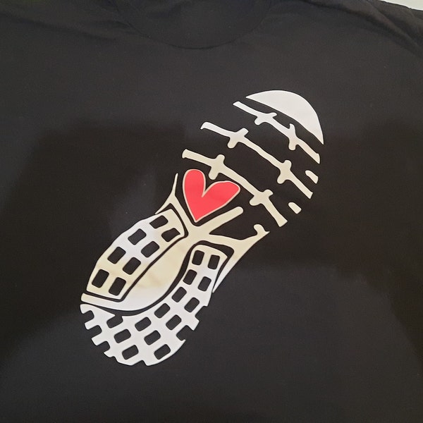 Love Running Shirt,runner Shirt for Women,running Shoe With Heart,gift ...