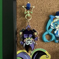 Jevil Deltarune Glitter Keychain Acrylic Epoxy Charm 2.5in. - Etsy Canada
