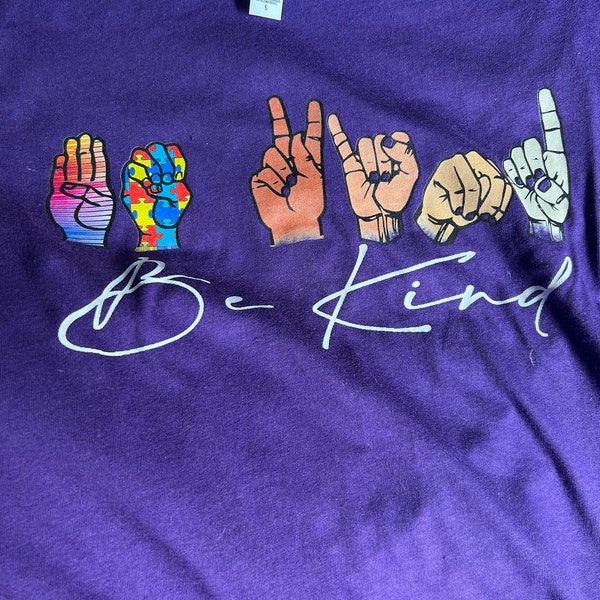 Be Kind Sign Language Shirt, Kindness Shirt, Be Kind Rainbow Shirt, Be ...