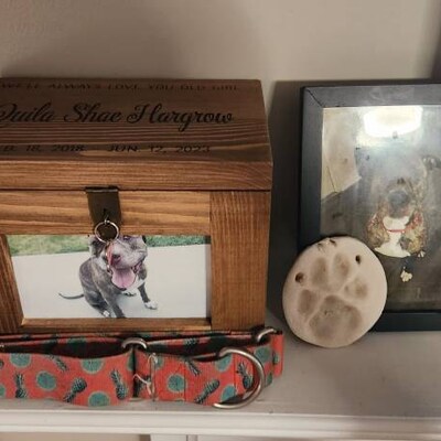 Personalized Pet Memory Box / Urn With Name and Quote or Poem - Etsy