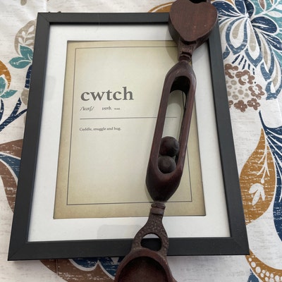 Cwtch Definition Print Welsh Gifts Dictionary Art Print Rustic Home ...