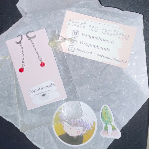 Scarlet Eyes Chain User Anime Inspired Earrings |304 Stainless Steel - Etsy