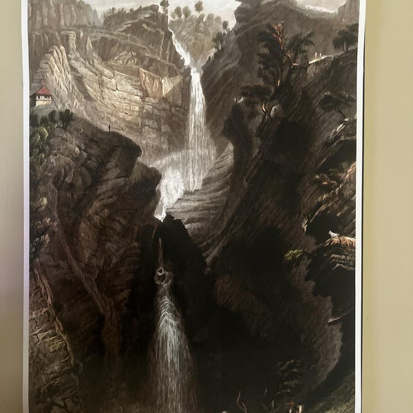 Reichenbach Falls Art Print From the Granada Sherlock Holmes TV Series ...