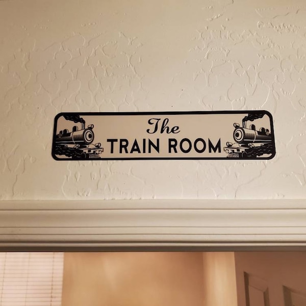 The Train Room Sign, Train Room, Train Wall Decor, Train Rooms, Custom ...