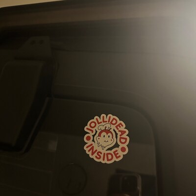 Jolli-dead Inside Sticker Jollibee, Filipino Art, Hydroflask Sticker - Etsy