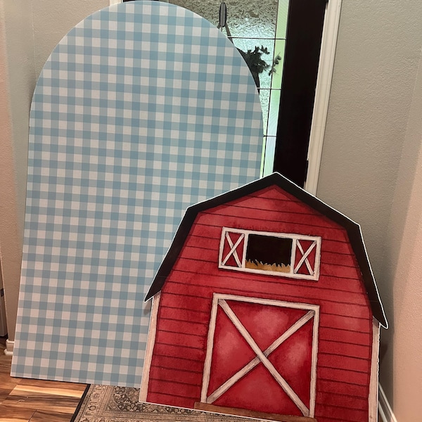 Farm Animals Cutouts Set, Baby Boy, Barnyard Birthday Prop, Farm Animal ...