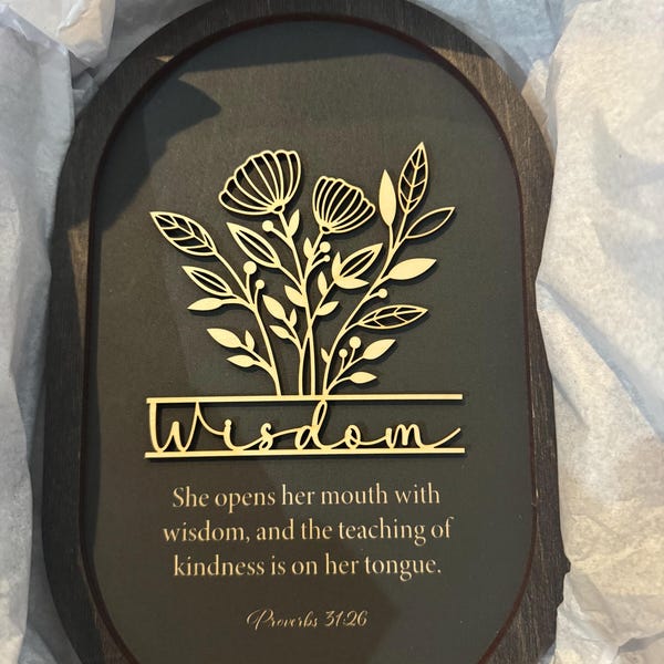 Custom Bible Verse Wall Decor | Personalized Christian Gift | Layered ...