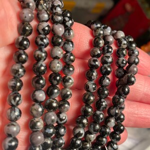 AAA Indigo Gabbro 4mm 6mm 8mm 10mm Round Beads Aka Mystic Merlinite 15. ...