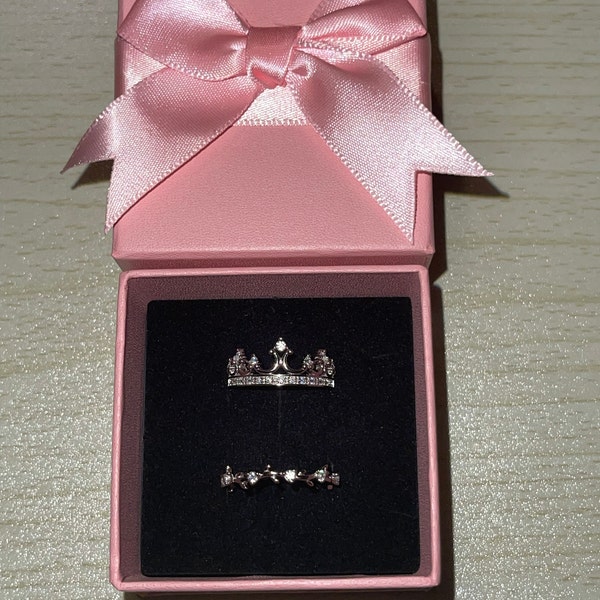 The Quinn. Sterling Silver 925 Queen Crown Ring - Etsy