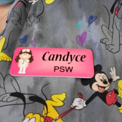 Vet Tech Name Tag, Magnetic Name Badge, Personalized Custom ID Tag for ...