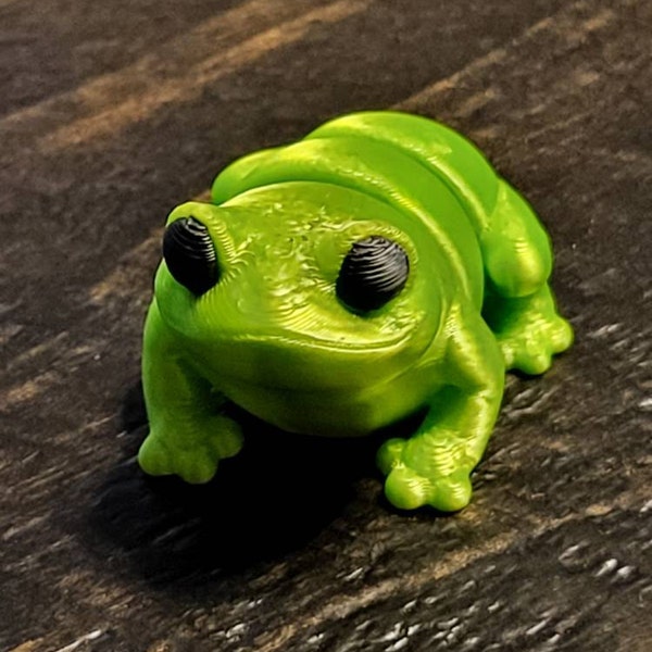 Fidget Frog Fidget Toy, Articulated Sensory Toy, Tiny Frogs, Flexible Frog, Desk Fidget Toy ...