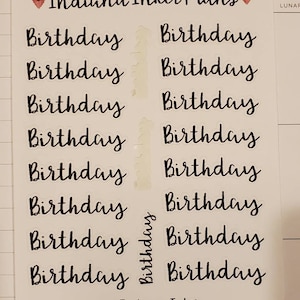 Long Weekend Getaway Planner Stickers Black Script Stickers | Etsy