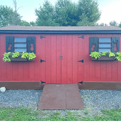Exterior Shutter With Mid Century Modern MCM Starburst Cutout: - Etsy