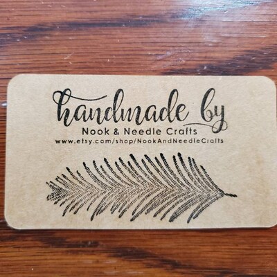 Custom Handmade by Stamp, Personalized Business Stamp, Shop Stamp With ...