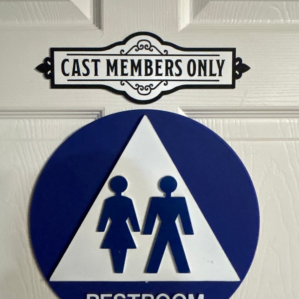 Cast Members Only Sign - Etsy