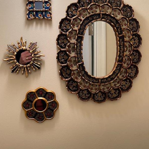Mirror Wall Decor Peruvian Home Living Small Mirrors Individual Inca ...