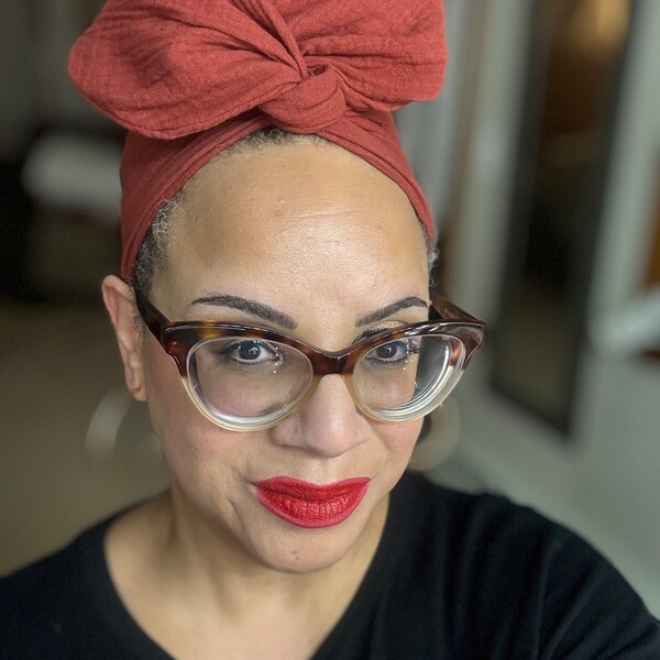 Blue Aztec Wide Wire Hair Wrap | Wire Headband | Wired Head Wrap | Wide ...