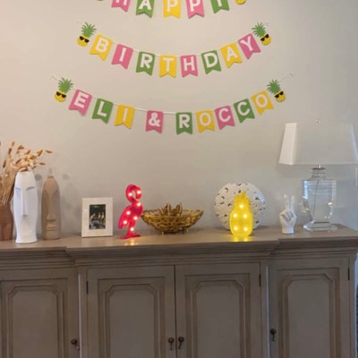 Pineapple Banner Pineapple Birthday Decorations Pineapple First ...