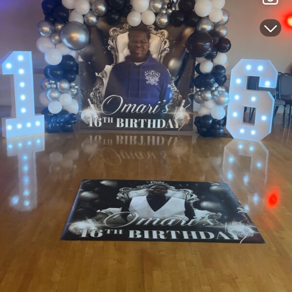 Backdrop Floor Decal Custom Backdrop And Matching Floor Decal