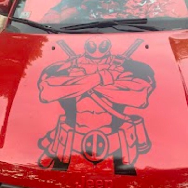 Deadpool Wall Decal Sign Vinyl Sticker Stencil Superhero Poster ...