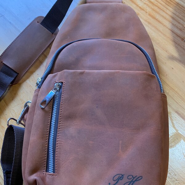 Genuine Leather, Personalized Zippered Organizer, Laptop Case ( 14 Inch ...