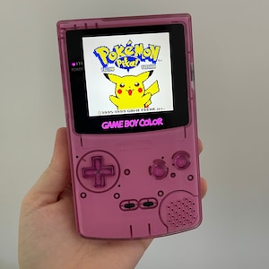 Custom Backlit Nintendo Gameboy Color Clear Pink/white by | Etsy