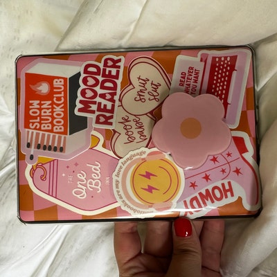 Retro Bookish Sticker Pack Kindle Sticker Vinyl Stickers - Etsy