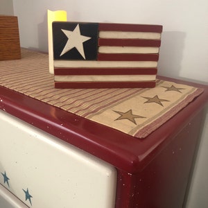 Rustic Wood American Flag Blocks - Etsy
