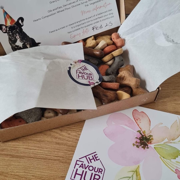 Customized Box of Dog Treats - Dog Gift Box - Puppy Treats - Doggy ...