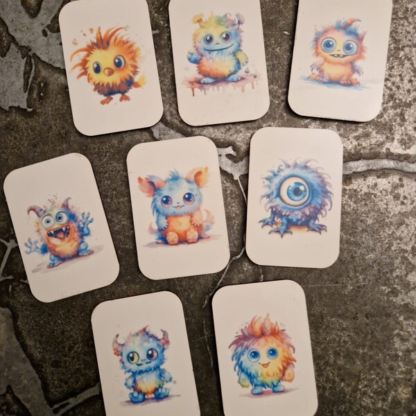 Cute Monster Clipart Watercolor Bundle | Fantasy Monsters Png | Instant ...