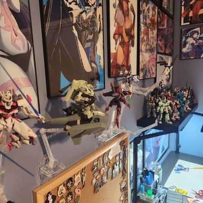 1/100 and 1/144 HG MG RG Gundam Gunpla Scale Model Acrylic Display Wall ...