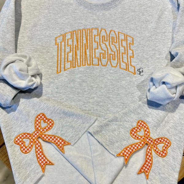 Chenille Yarn Script Font Applique Embroidery Seven Sizes 2, 3, 4, 5, 6 ...