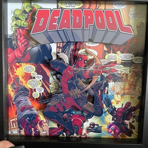 Spiderman Spiderverse Comic Book Cover 3D Shadow Box Decor - Etsy