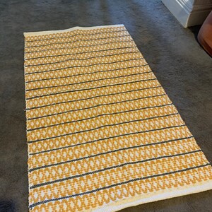 Green Rag Rug- Recycled Cotton Rags- 70x105cm - Etsy UK