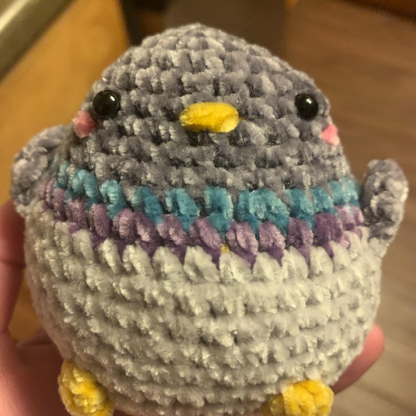 Handmade Pigeon Plushie | Small Crochet Toy | Ideal Gift for Bird ...