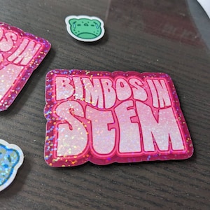 Bimbos in STEM Sparkle Sticker Weather-resistant Vinyl Sticker ...