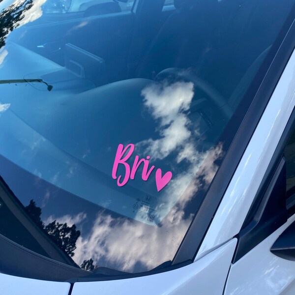 Custom Car Decals With Custom Font, Symbols, and Vinyl Color, Custom ...