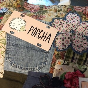 Personalized Hedgehog Name Plate / Hedgehog Sign / Cage | Etsy