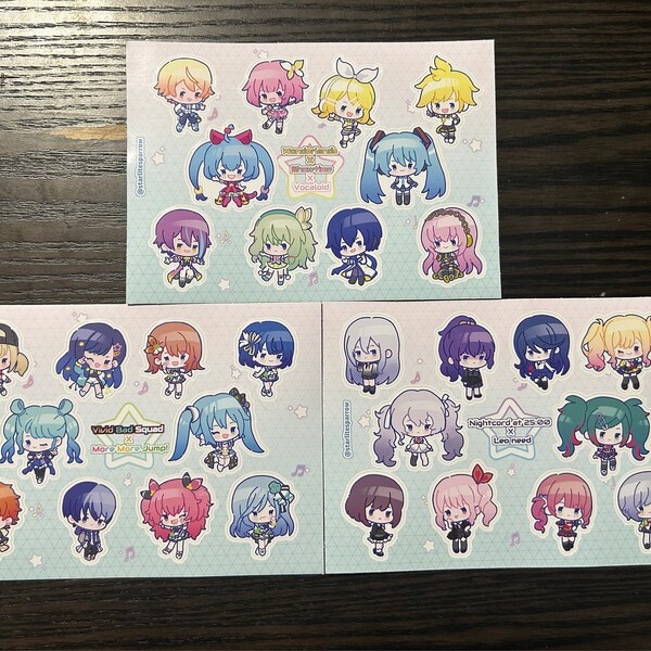 Colorful Stage Sticker Sheet - Etsy