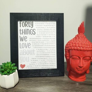 100 REASONS We Love You Personalized 100 Things We Love About - Etsy